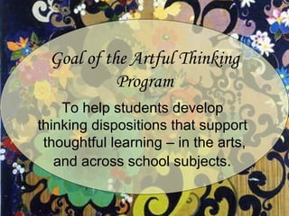 Artful thinkingmc 2006v1 | PPT