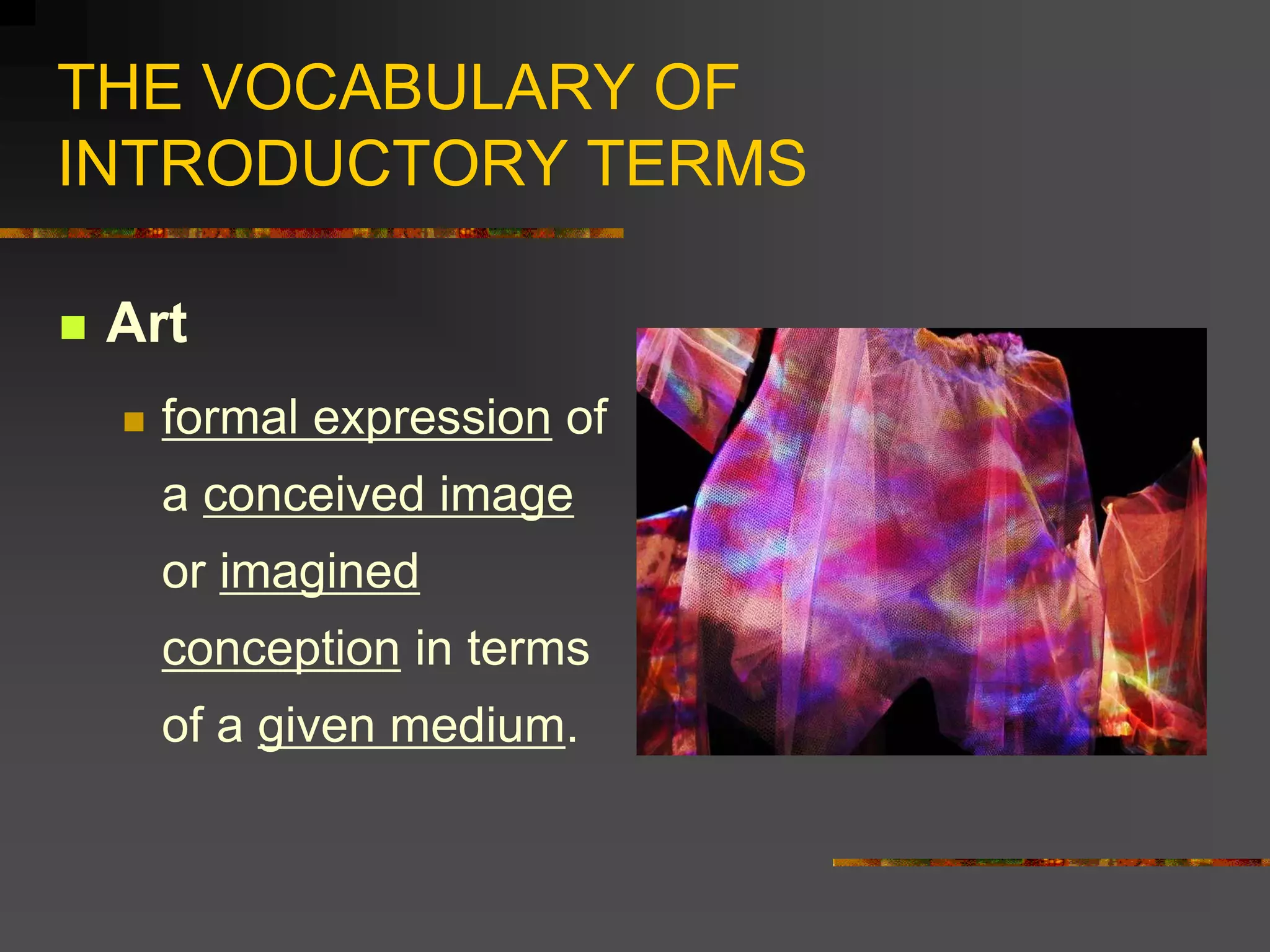 Art fundamentals ch01 introduction part 1 7-10-2017 | PPT