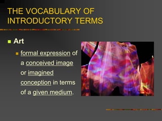 Art fundamentals ch01 introduction part 1 7-10-2017 | PPT