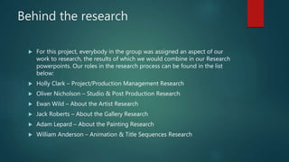 Art gallery project research | PPT