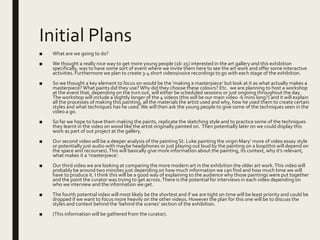 Art gallery research | PPT