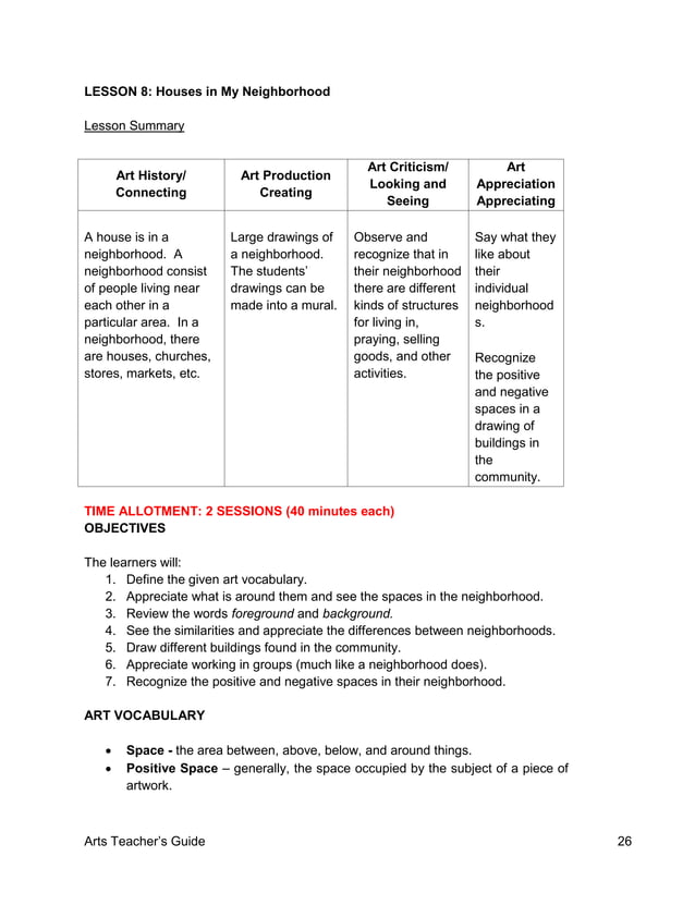 Art gr.1 teacher's guide (q1&2) | PDF