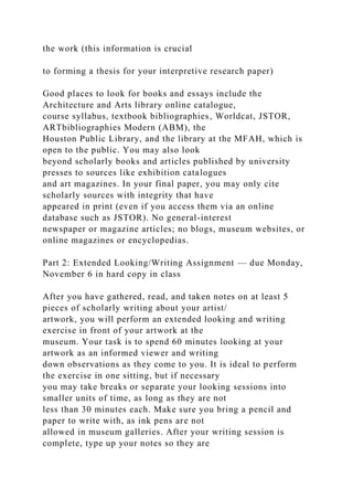 ARTH2389 UH Fall 2017 Modern & Contemporary Art Dr. Harr.docx