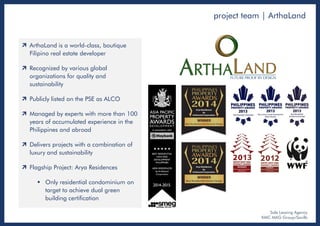 ArthaLand Tower Building Presentation | PDF