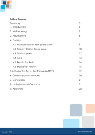 ArthaYantra Buy vs. Rent Score (ABRS)-Chennai | PDF