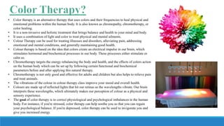 Art & Health chromology | PPTX