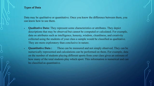 Data and its Types | PPTX