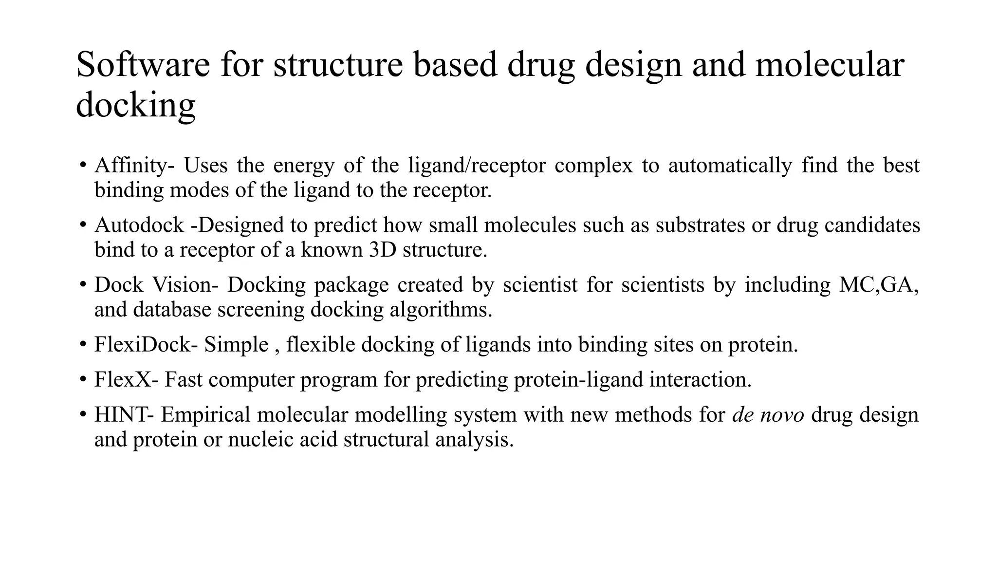 Molecular docking and it application ... | PDF