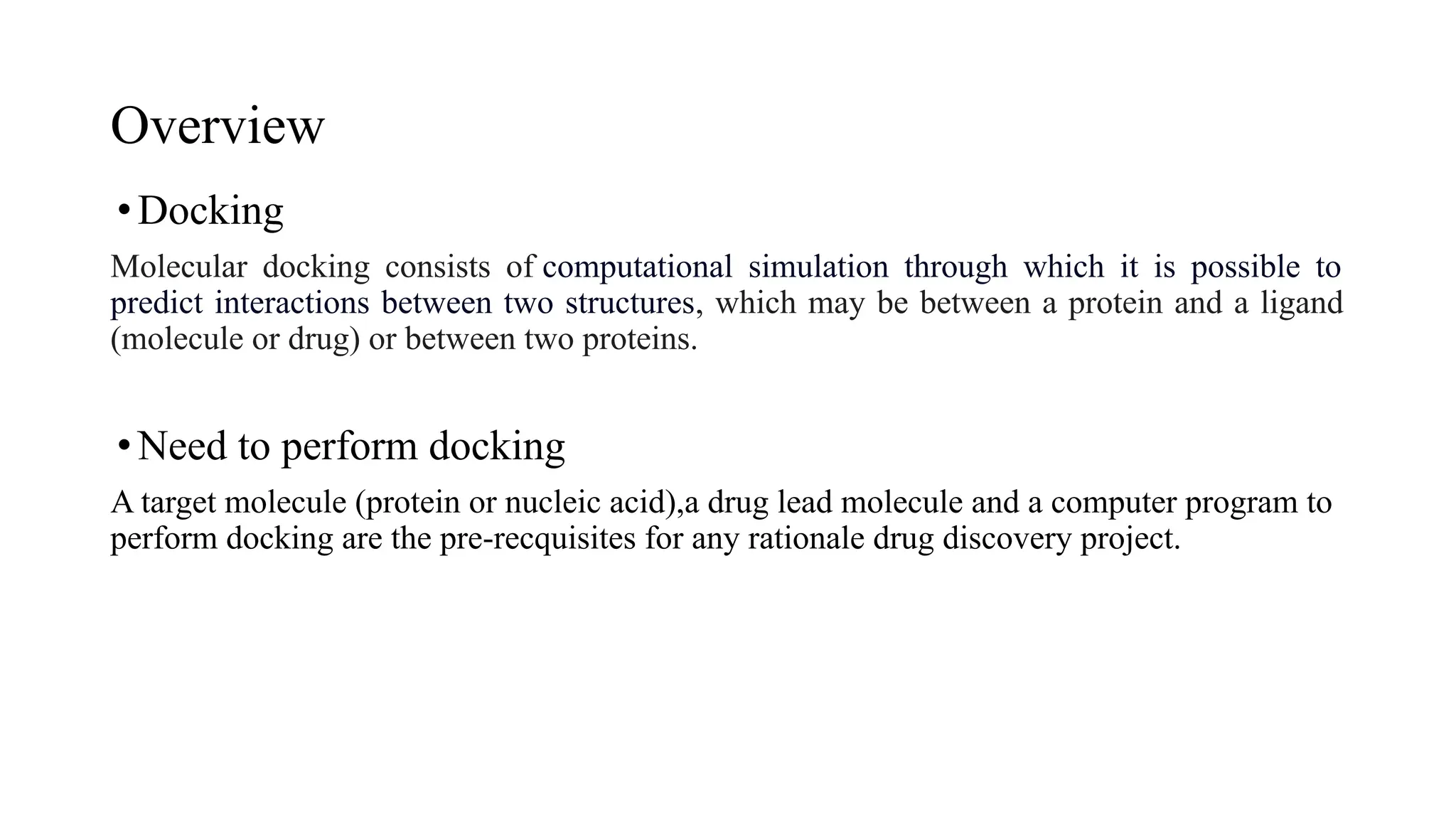 Molecular docking and it application ... | PDF