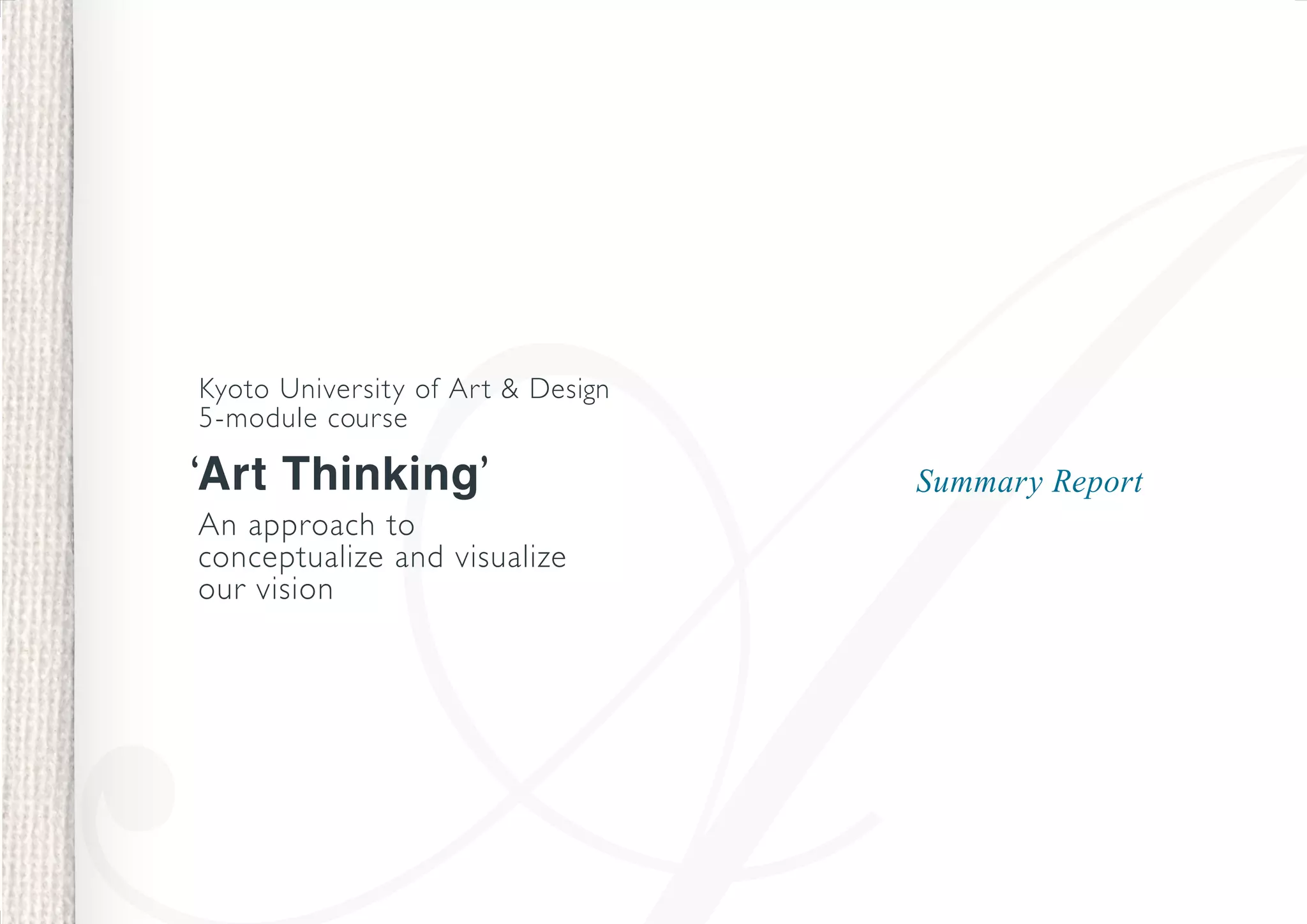 Art Thinking Methodology-How to conceptualize and visualize our vision ...