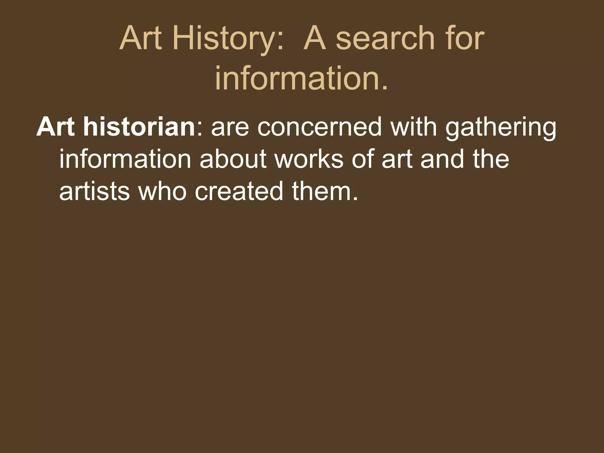 Art History | PPT