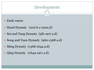 Art history chinese ceramics | PPTX