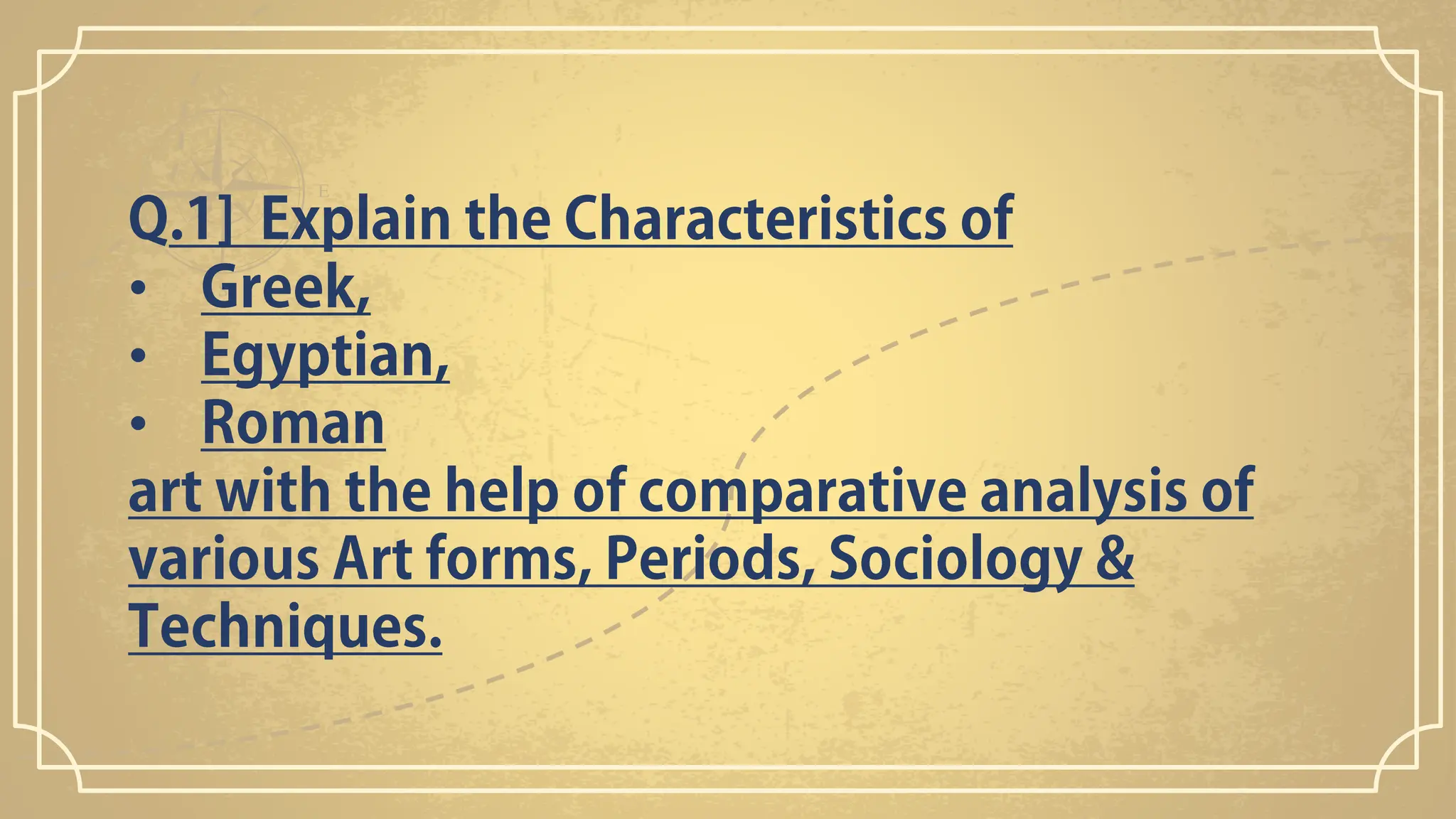 ART HISTORY GREEK, EGYPTIAN & ROMAN | PDF