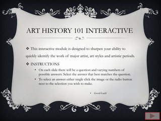 Art history 101 | PPT