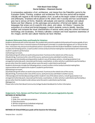 Art History 1 syllabus | DOCX | Design | Fine Art