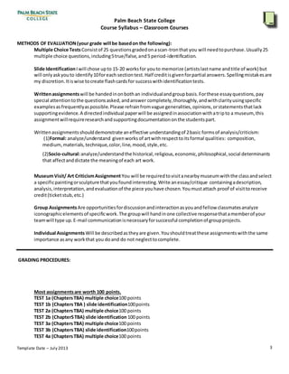 Art History 2 Syllabus | PDF