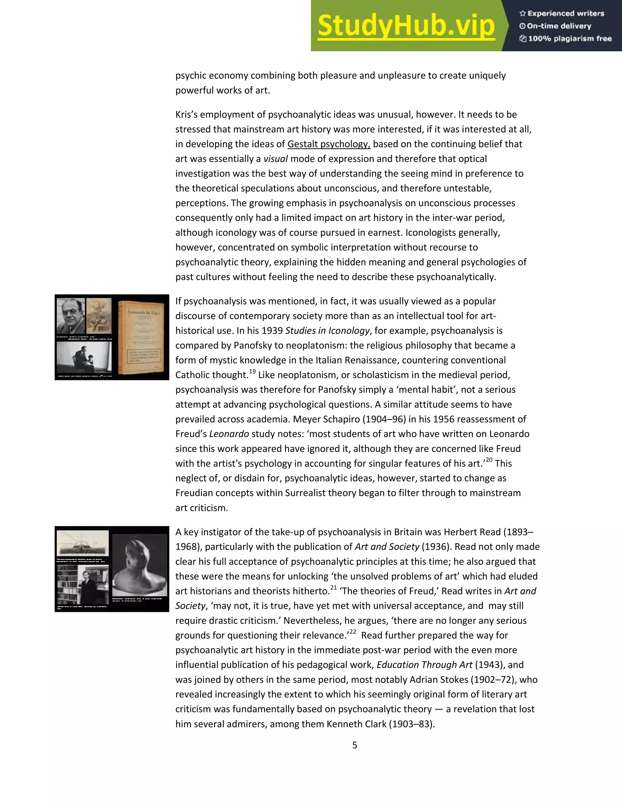 Art History And The Mind Questioning The Shift From Psychoanalysis To ...