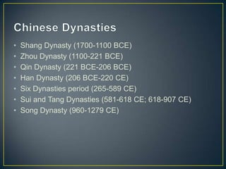 Chinese and Korean Art before 1279 CE - Art History Survey I | PPTX