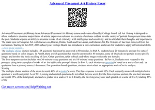 Art History Essay | PPT