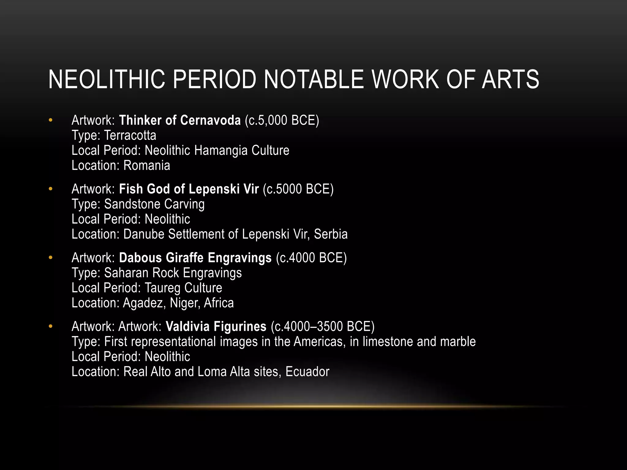 Art history lecture 2.5 mesolithic and neolithic | PPTX