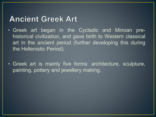 Art history lecture 7 greek and roman art | PPTX