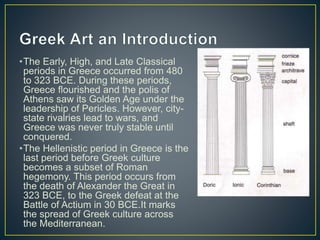 Art history lecture 7 greek art | PPT