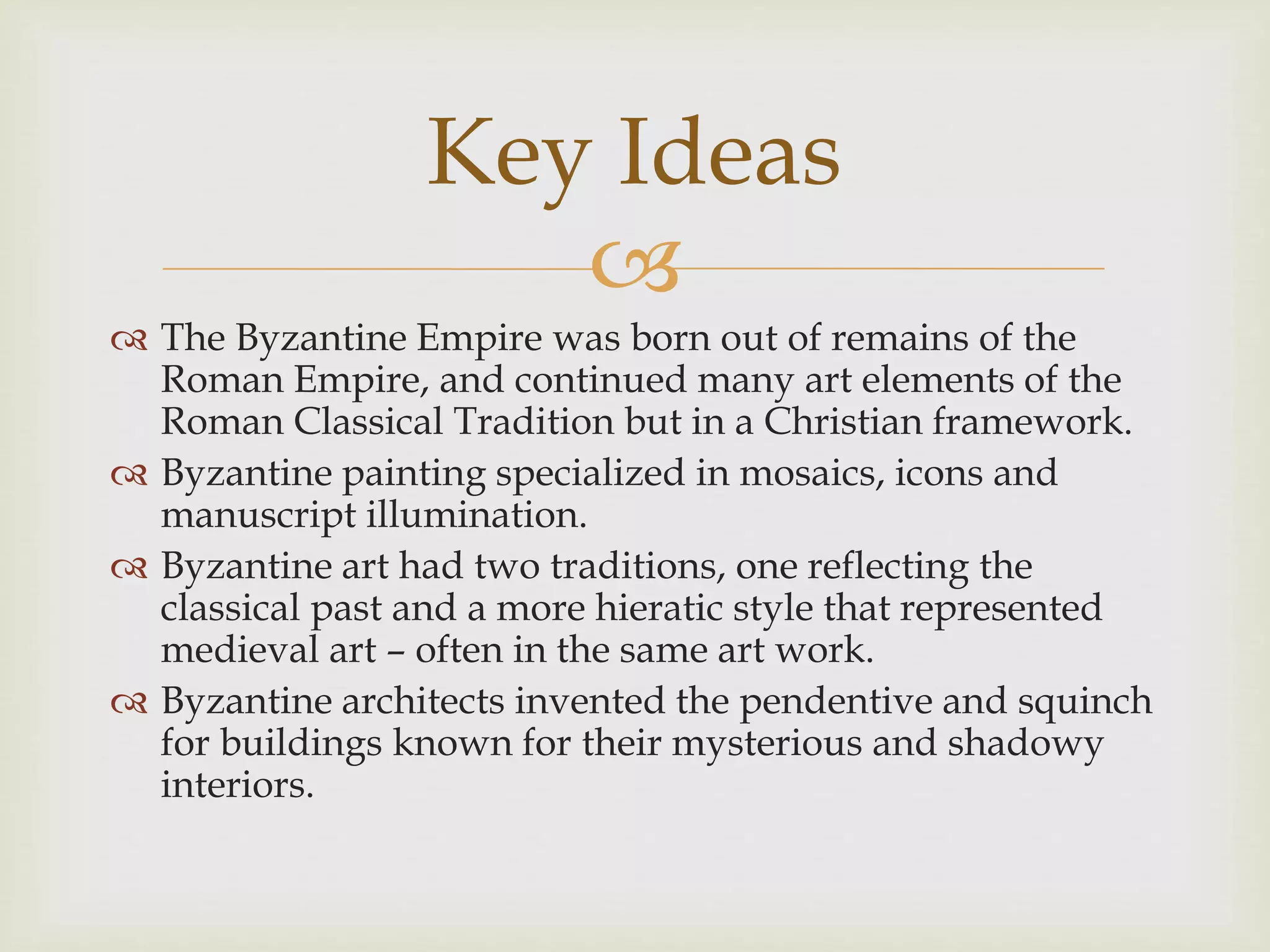 Art history lecture 8 byzantine art period | PPTX