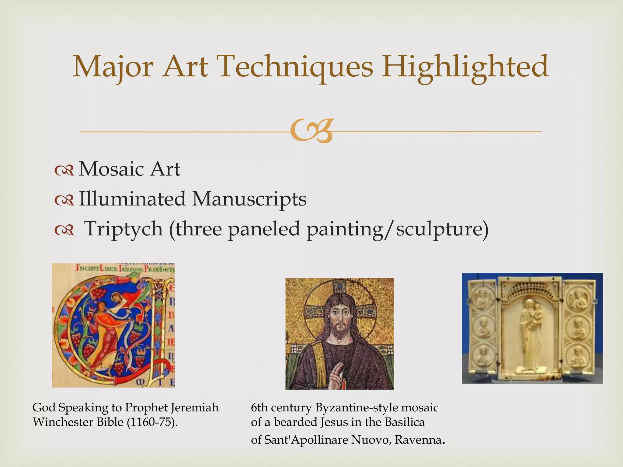 Art history lecture 8 byzantine art period | PPTX