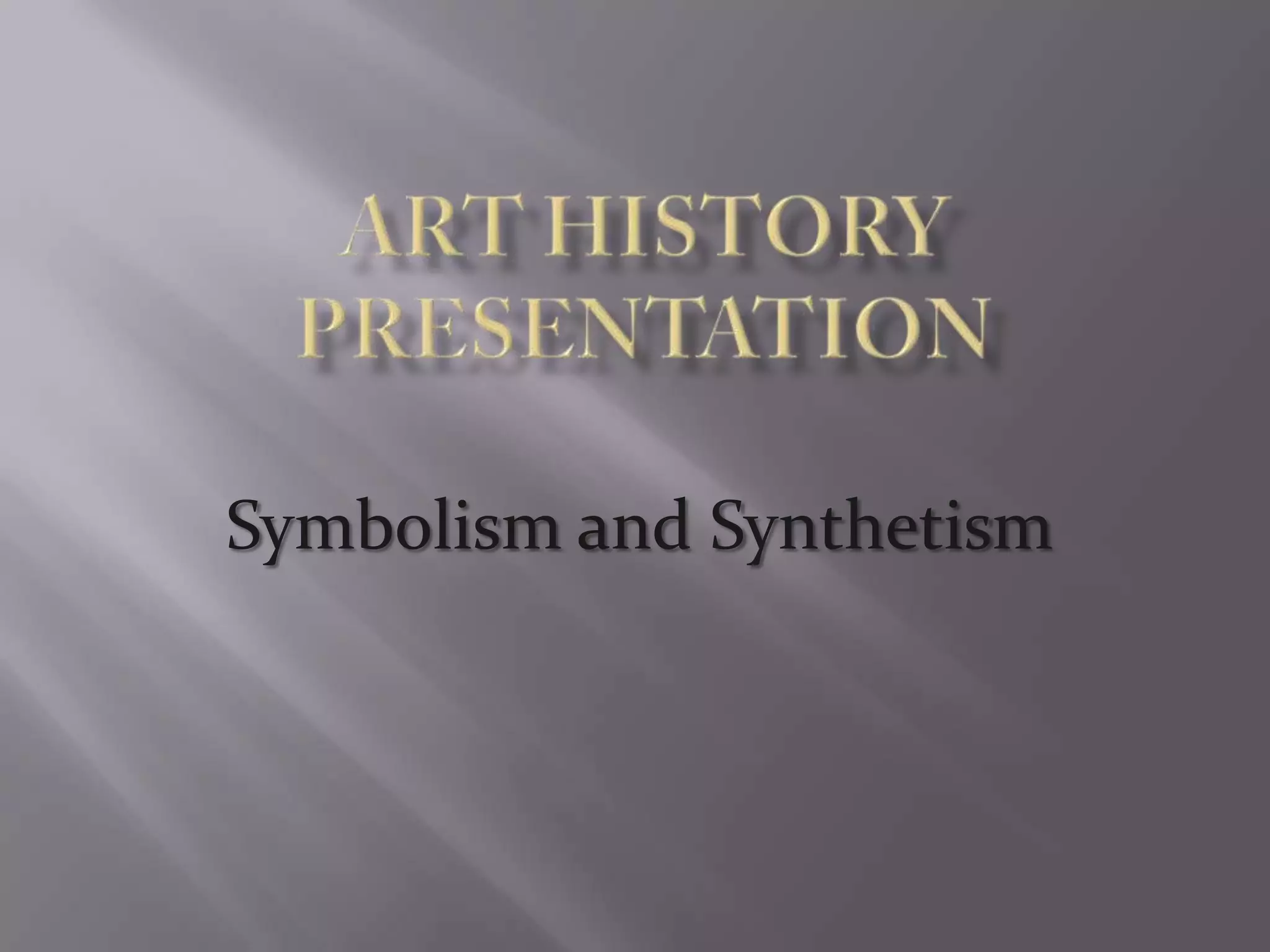 Art History Presentation | PPTX