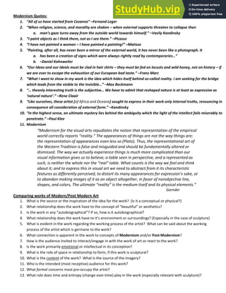 Art History Timeline | PDF