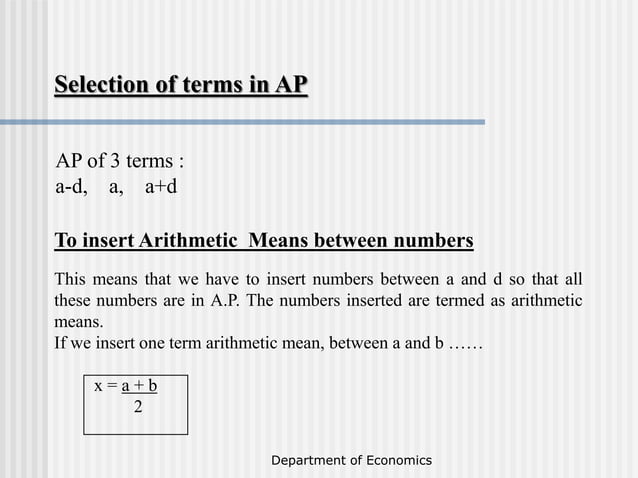 Arithmetic and geometric mean | PPT | Homework and Study | Education