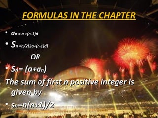 CBSE Class XI Maths Arthmetic progression | PPT
