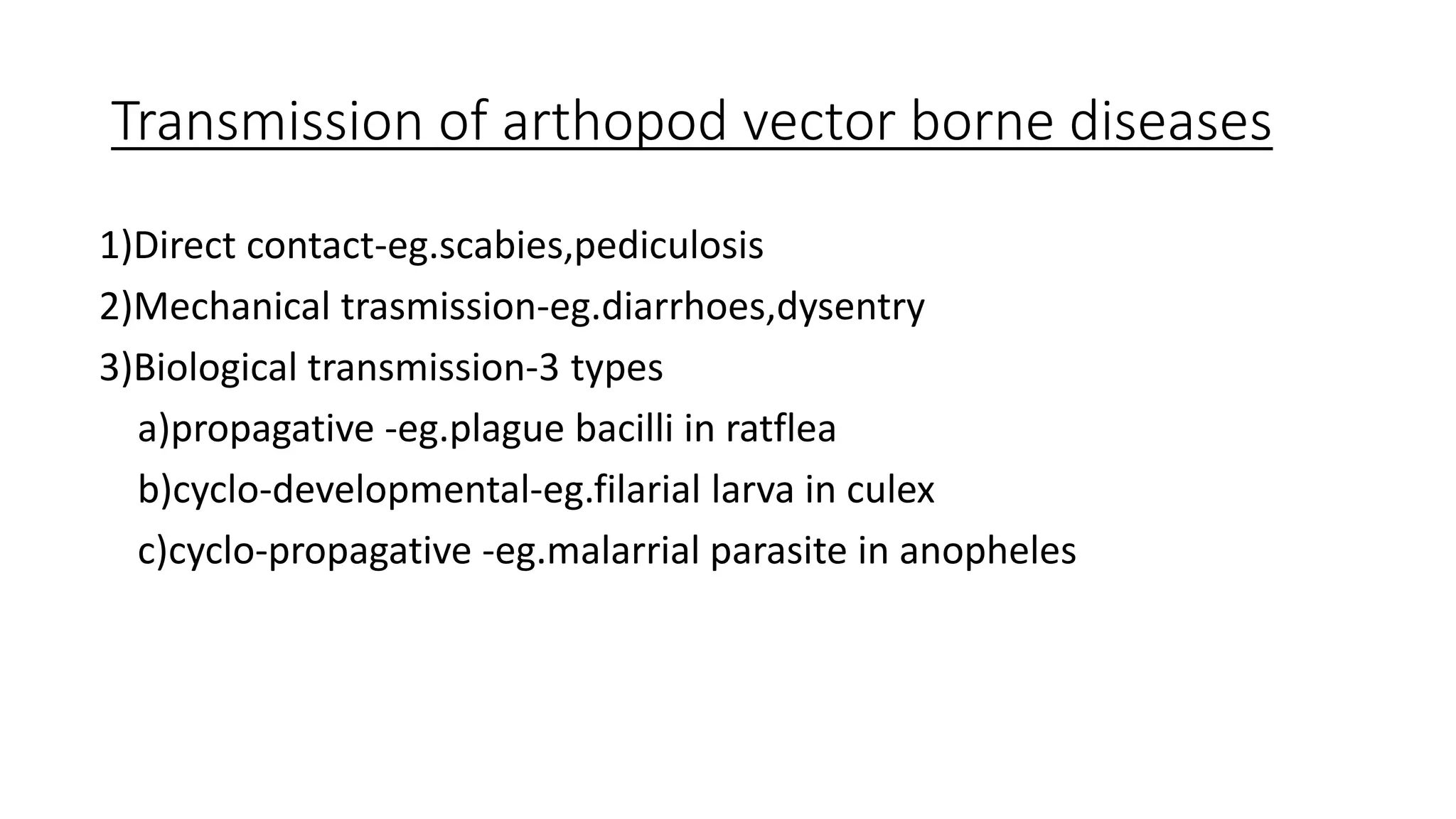 Arthopod vector borne diseases | PPTX