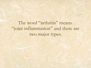 Arthritis | PPT