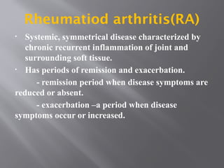 ARTHRITIS and Types,causes,pathophysiology,clinicalanifestations ...