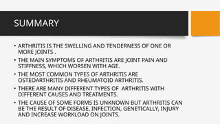 ARTHRITIS MEDICAL SURGICAL NURSING , TYPES OF ARTHRITIS AND IT'S ...