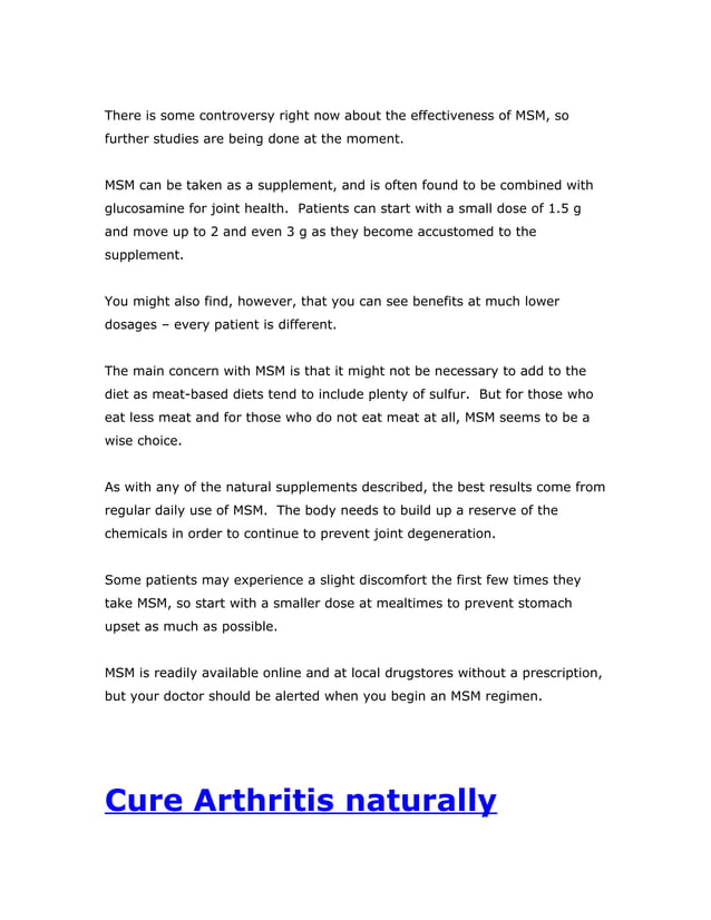 Arthritis Pain & Relief | PDF