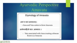 Ayurvedic view on Rheumatoid Arthritis | PDF