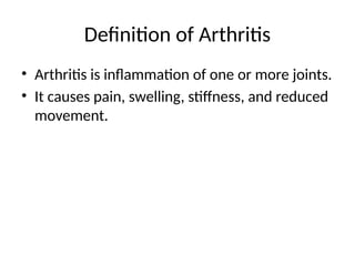 Arthritis: symptoms, complications, _Presentation.pptx