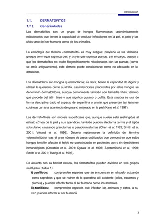 Arthroderma telomorfo de dermatofitos | PDF