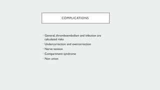 arthrodesis and Osteotomies. Definition indications | PPTX