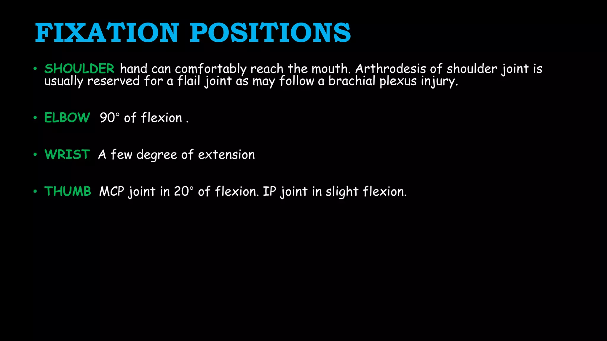 Arthrodesis indications & contraindications -PAWAN | PPTX