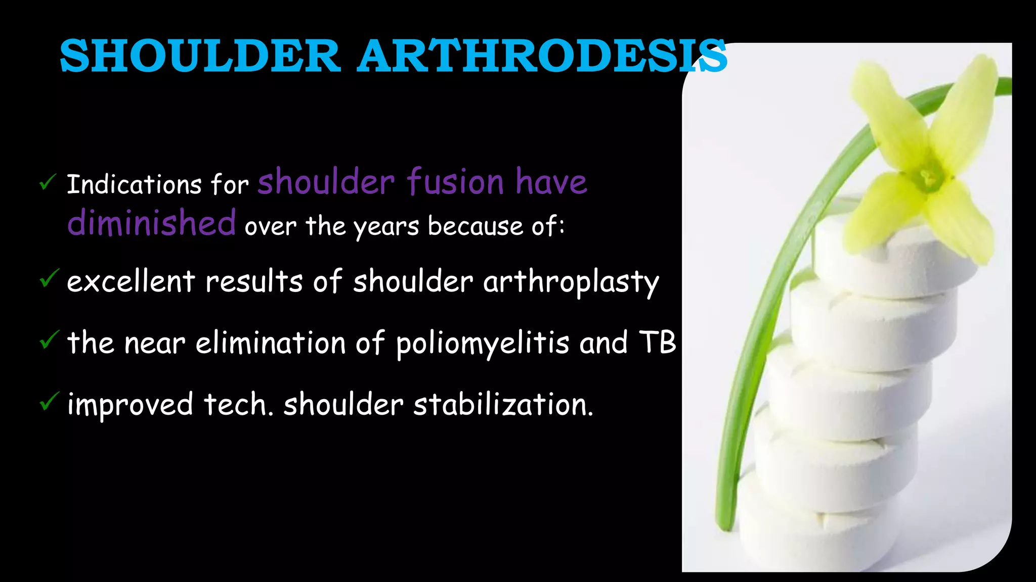 Arthrodesis indications & contraindications -PAWAN | PPTX
