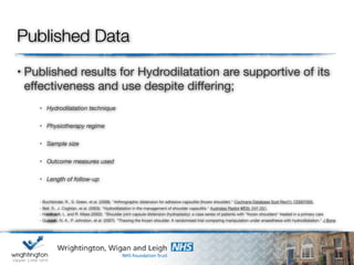 Arthrographic hydrodilatation for frozen shoulder | PDF