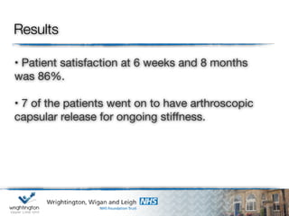 Arthrographic hydrodilatation for frozen shoulder | PDF