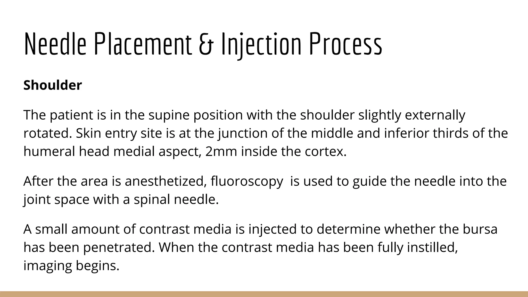 Arthrography of the Shoulder, Ankle and Wrist.pptx