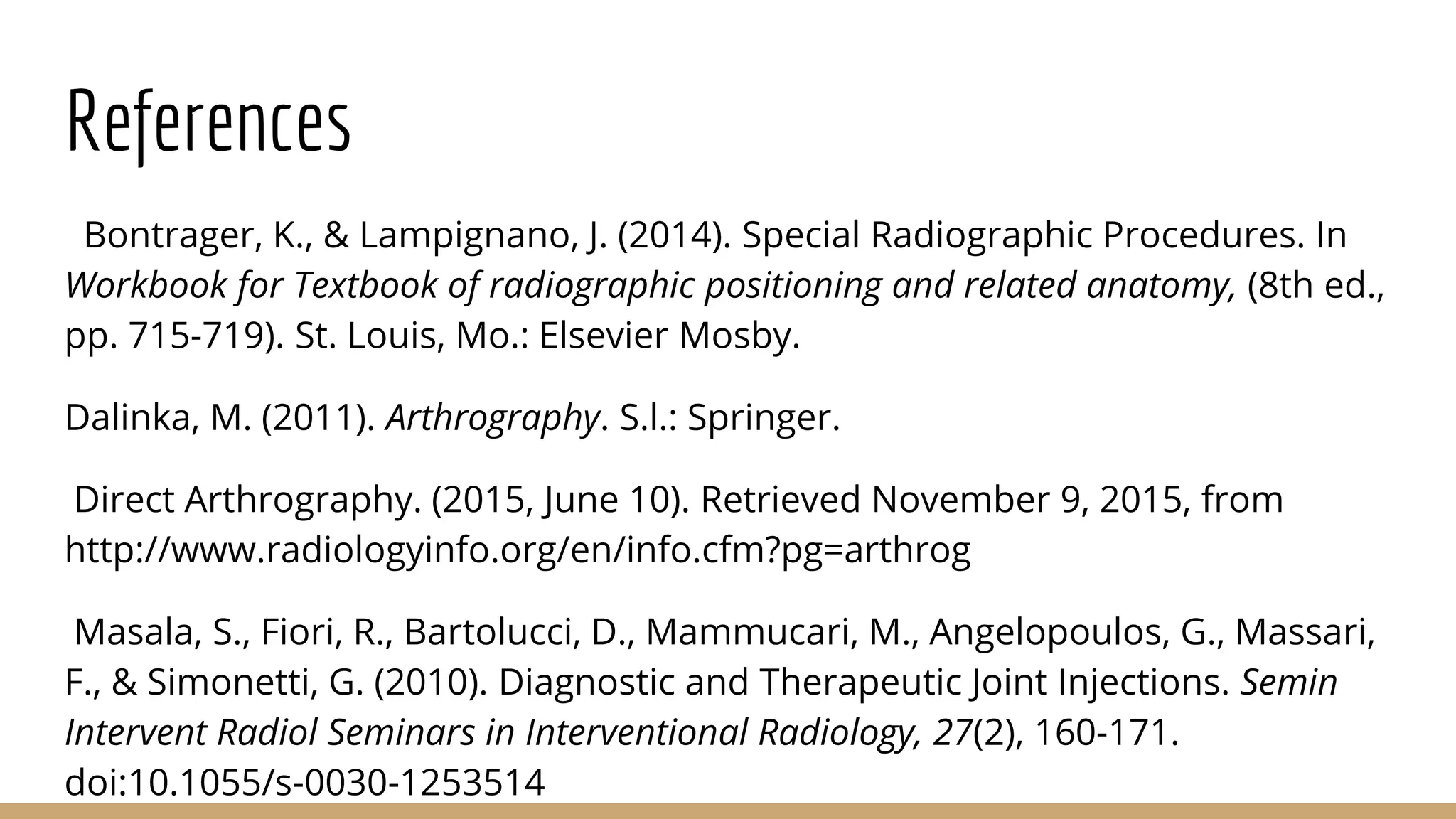 Arthrography of the Shoulder, Ankle and Wrist.pptx