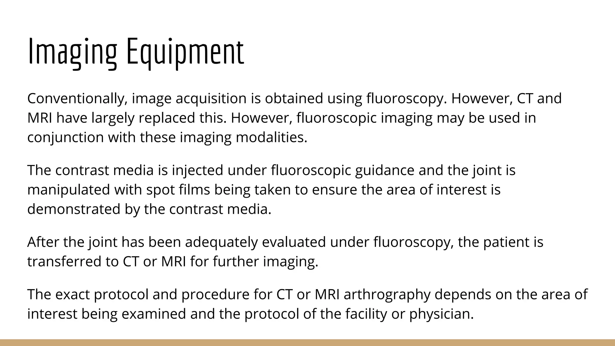 Arthrography of the Shoulder, Ankle and Wrist.pptx