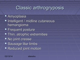 Arthrogryposis | PPT