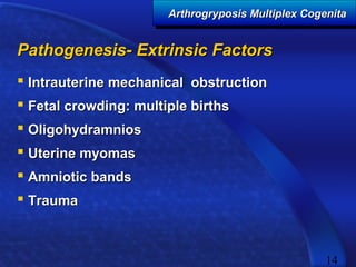 Arthrogryposis congenita | PPT